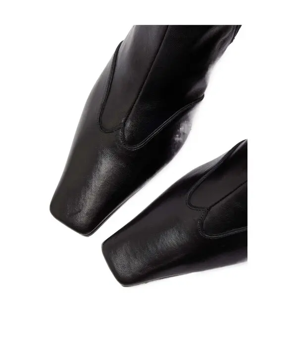 Khaite Leather Ankle Boots