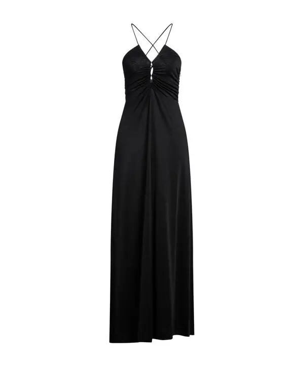 GANNI Maxi Dress With V-neck And Sleeveless Design