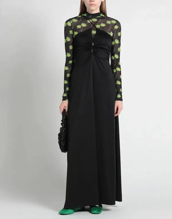 GANNI Maxi Dress With V-neck And Sleeveless Design