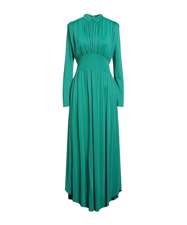 Farm Rio Long-sleeved High Neck Maxi Dress