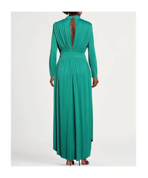 Farm Rio Long-sleeved High Neck Maxi Dress