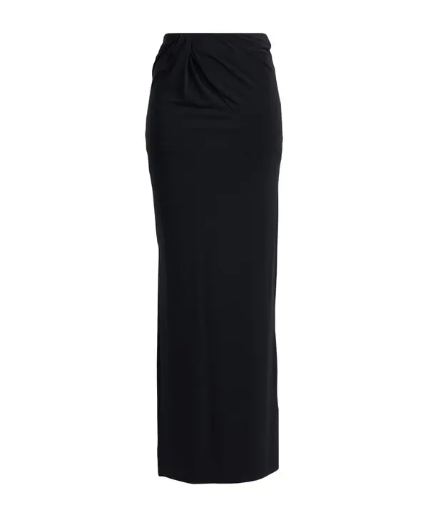 Jacquemus Jersey Maxi Skirt With Side Slits