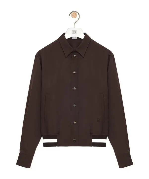 Loewe Wool Jacket With Embroidered Logo