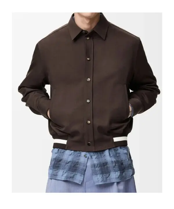 Loewe Wool Jacket With Embroidered Logo