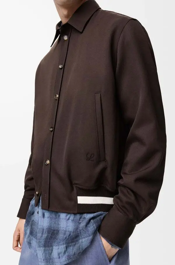 Loewe Wool Jacket With Embroidered Logo