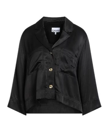 GANNI Solid Colour Shirts Blouses