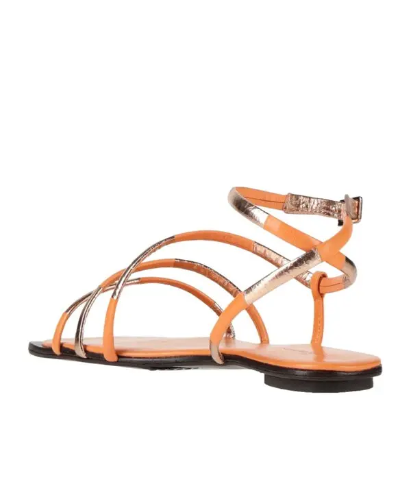 Tory Burch Two-tone Metallic Leather Sandals
