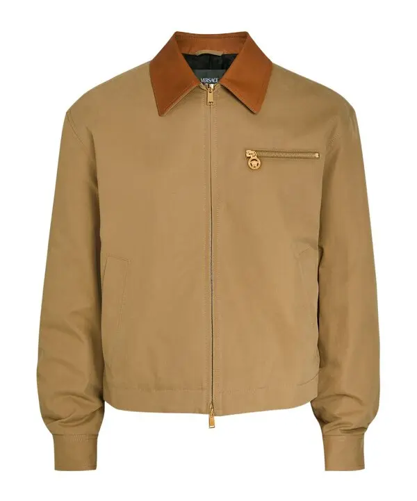 Versace Quilted Canvas Jacket - Green