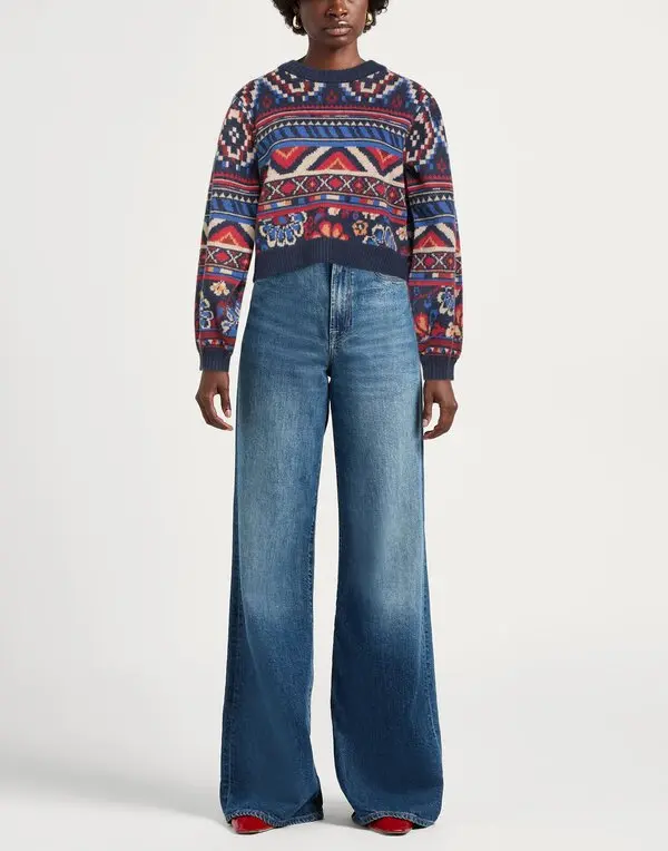 Farm Rio Intarsia-knit Jumper