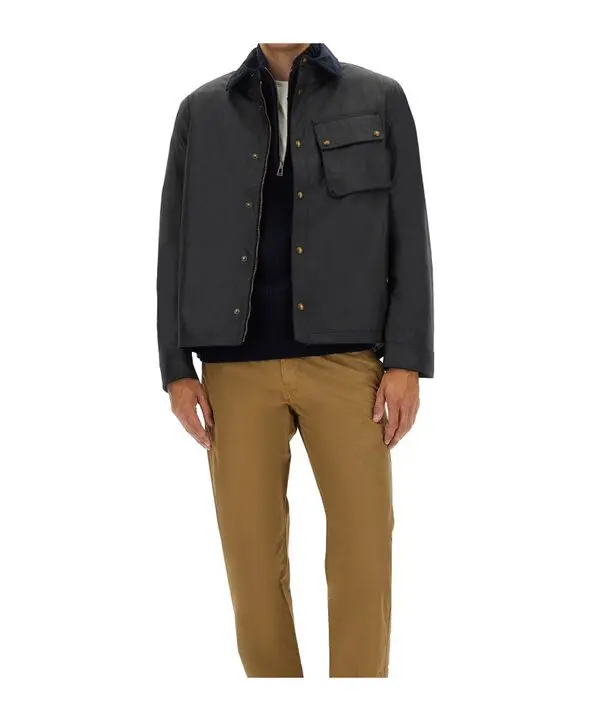 Belstaff Waxed Velvet-collar Jacket