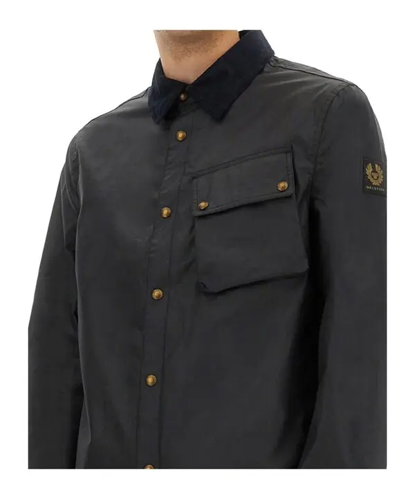 Belstaff Waxed Velvet-collar Jacket