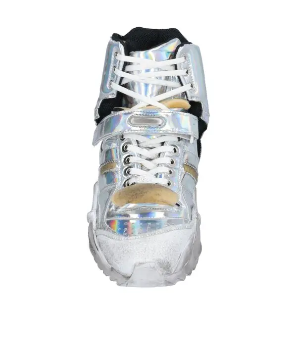 MAISON MARGIELA High-top Metallic Sneakers