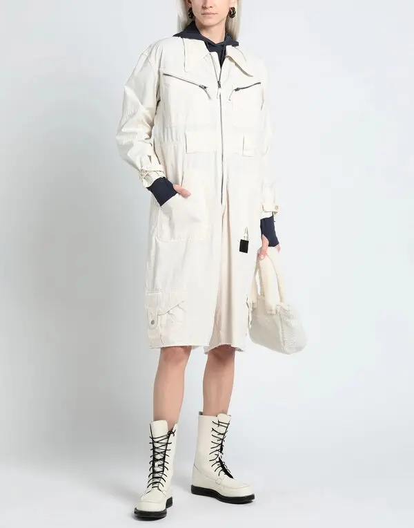MAISON MARGIELA Solid Color Romper Shorts With Zip Fastening