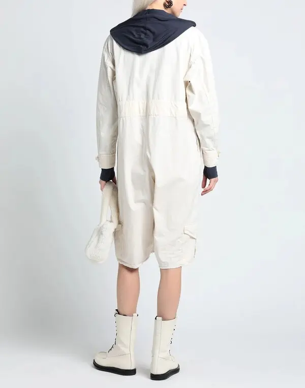 MAISON MARGIELA Solid Color Romper Shorts With Zip Fastening