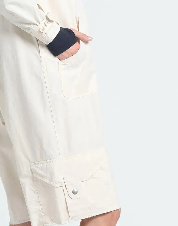 MAISON MARGIELA Solid Color Romper Shorts With Zip Fastening