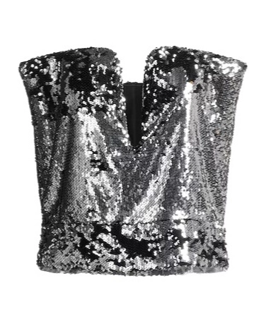 Isabel Marant Étoile Bandeau Top With Sequins And Deep Neckline