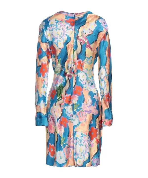 Marni Floral Print Long Sleeve Dress