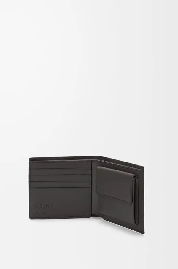 Loewe Bifold Coin Wallet In Textured Classic Calfskin