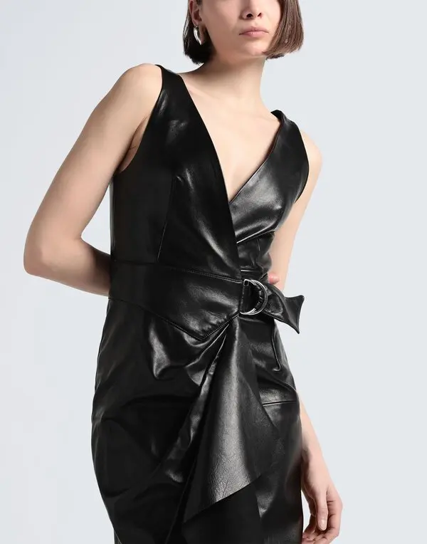 Isabel Marant Étoile Solid Color Sleeveless Leather Dress