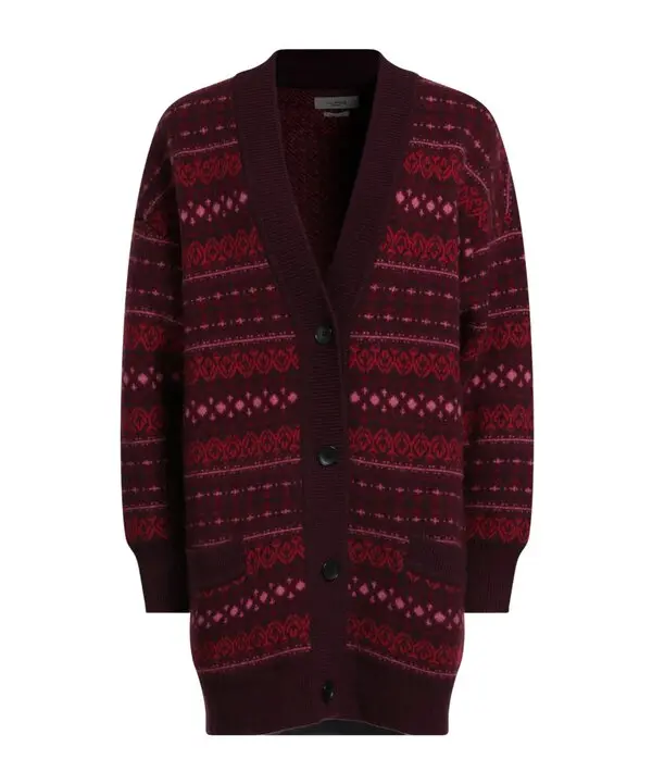 Isabel Marant Étoile Wool Fair Isle Knit Cardigan