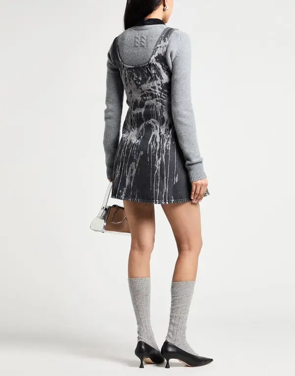 GANNI Denim Flared Dress