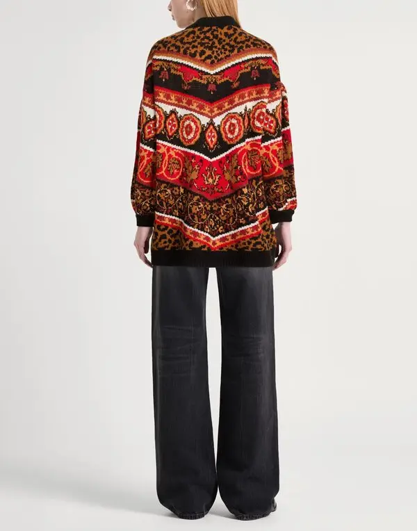 Farm Rio Jacquard-knit Cardigan