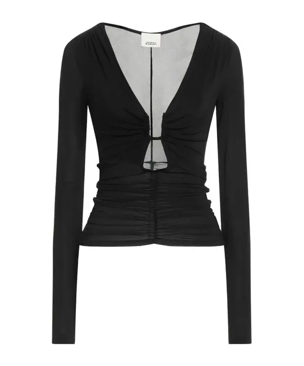 Isabel Marant Étoile Deep V-neck Long Sleeve Top