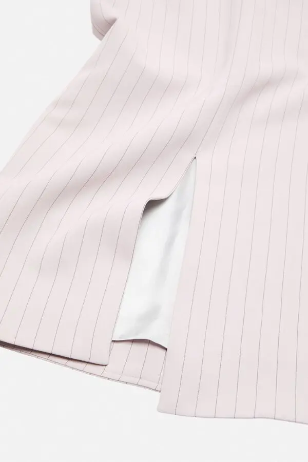 Acne Studios Pinstriped Midi Skirt