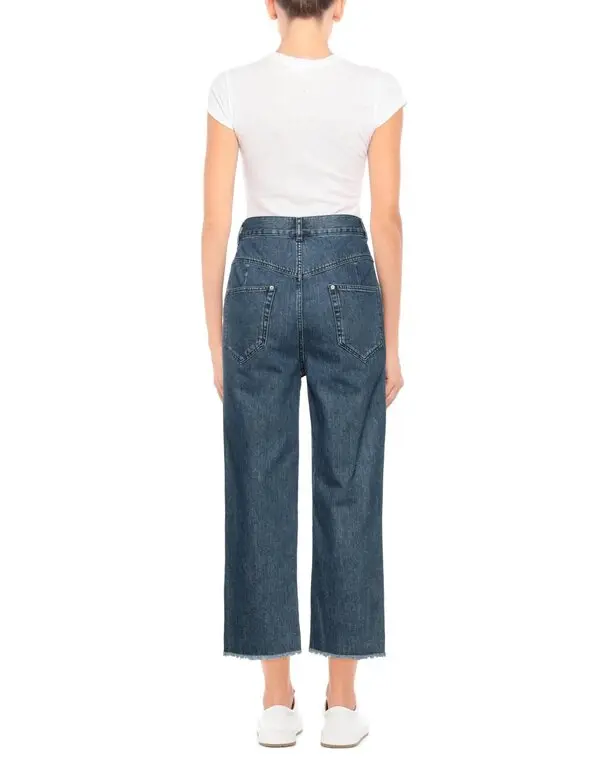 Isabel Marant Étoile Tapered Denim Trousers With Fringed Hem