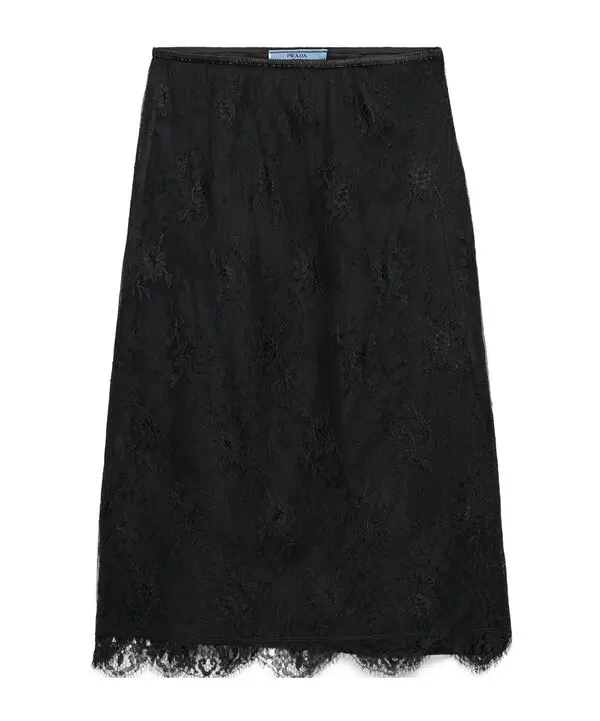 Prada Lace Pencil Skirt