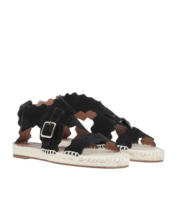 Chloé Suede Espadrille Sandals