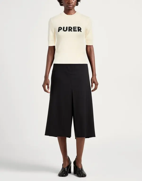 Sportmax Two-tone Lightweight Knit Short-sleeve Top