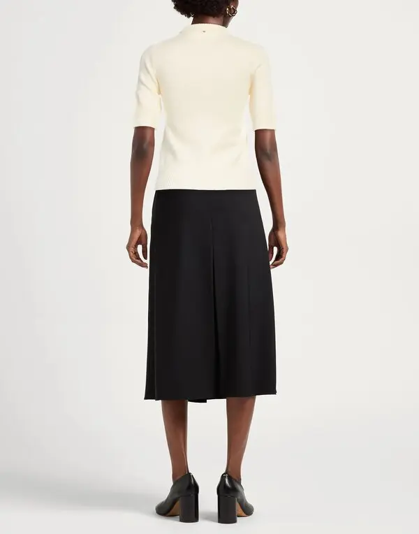 Sportmax Two-tone Lightweight Knit Short-sleeve Top
