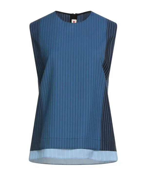 Marni Sleeveless Wool Striped Top