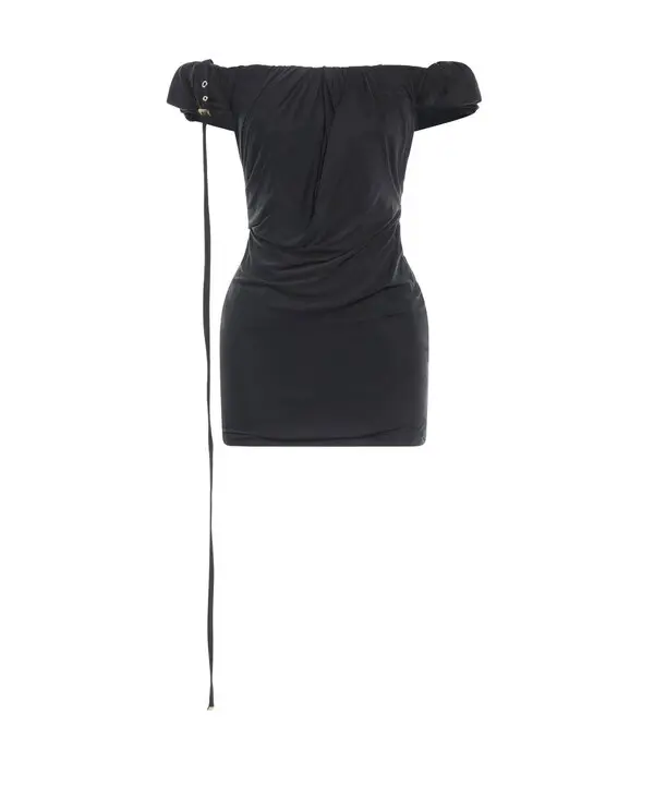 Jacquemus Off-shoulder Short Sleeve Cropped Dress