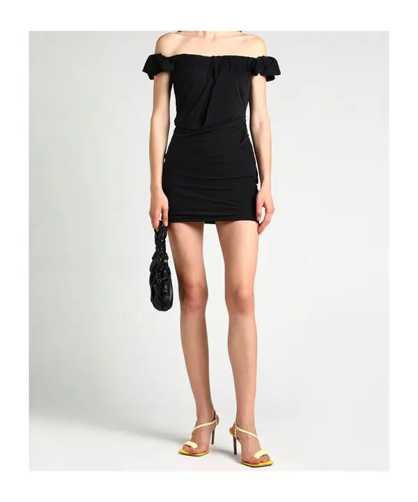 Jacquemus Off-shoulder Short Sleeve Cropped Dress