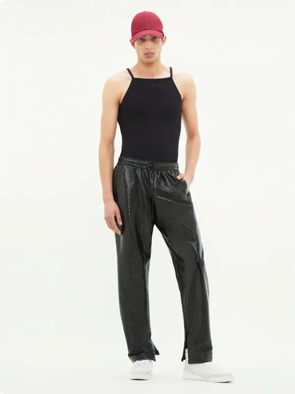 COURREGES Elastic Waist Casual Pants