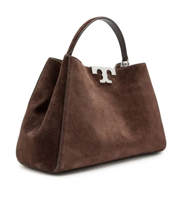 Tory Burch Eleanor T-logo Suede Top Handle Bag