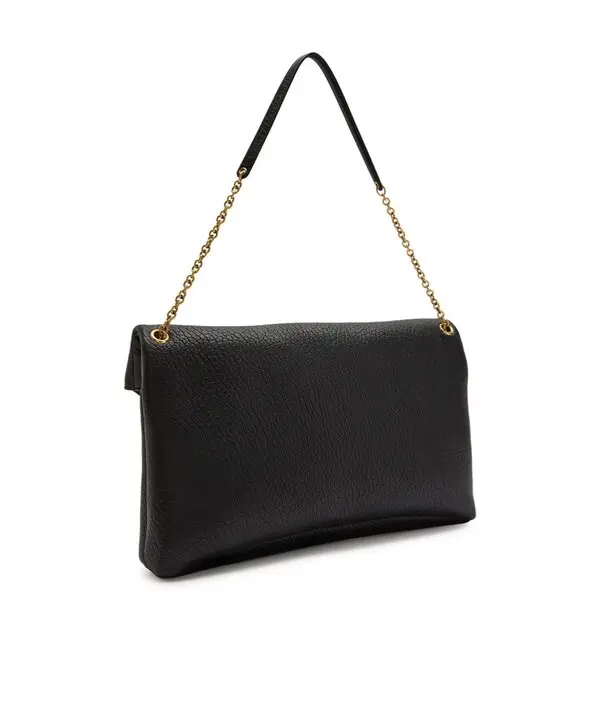 Saint Laurent Envelope Grained Leather Pouch