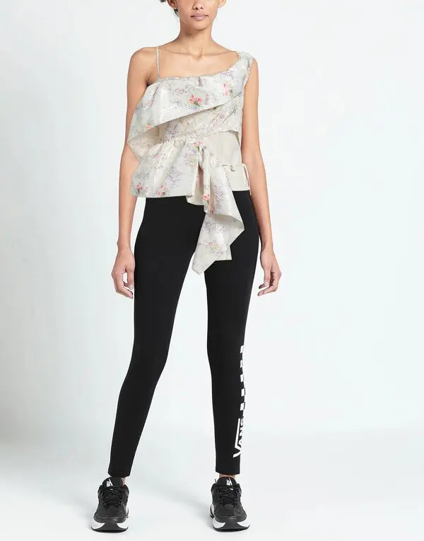 Sportmax Floral-print Ruched Sleeveless Satin Top