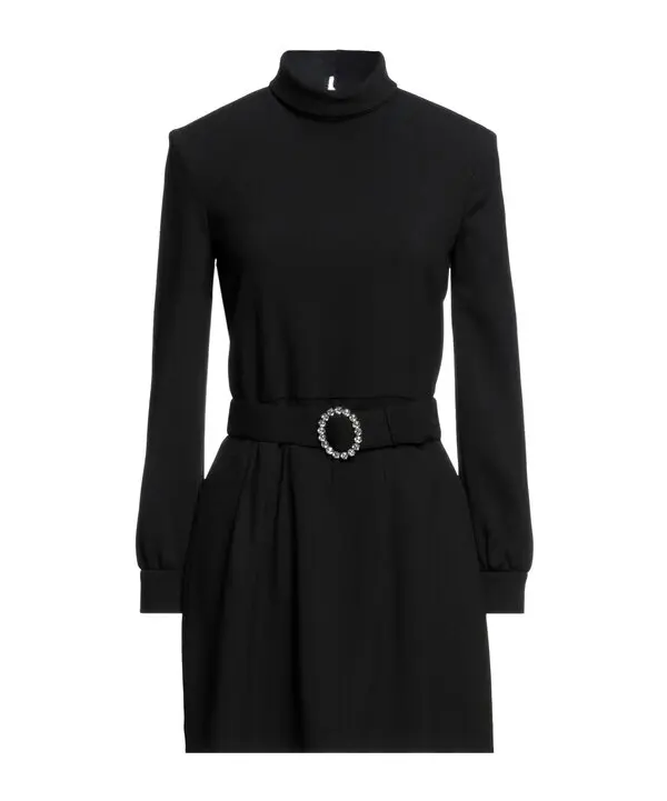 Saint Laurent Solid Color Long Sleeve Dress