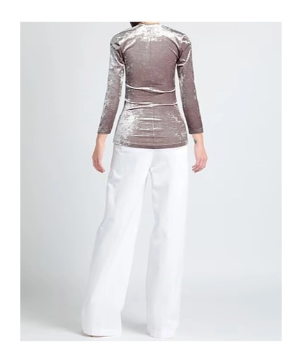 Isabel Marant Étoile Velvet V-neck Long Sleeve Top - Gray