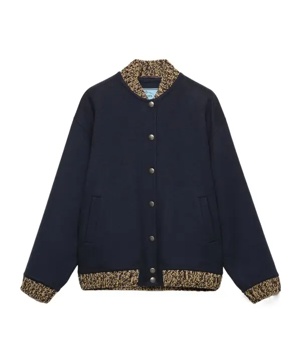 Prada Double Cashmere And Wool Bomber Jacket