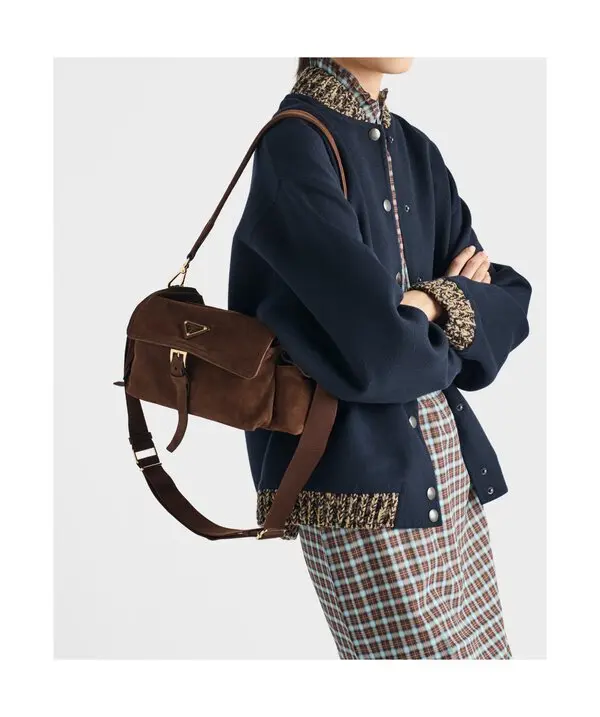 Prada Double Cashmere And Wool Bomber Jacket