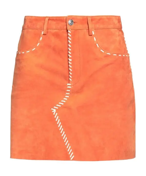 Marni Suede Flared Skirt With Appliqués