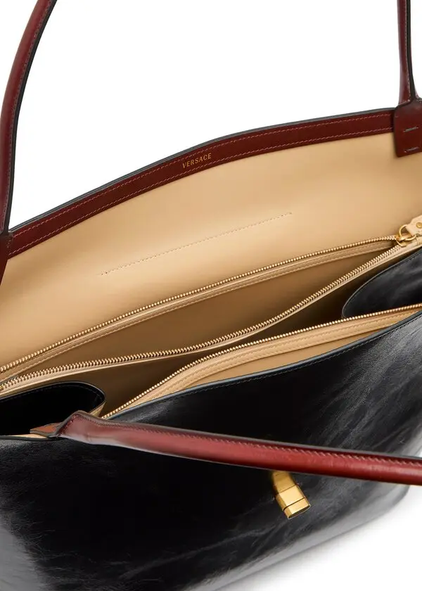 Versace Large Leather Tote Bag