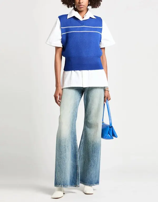 MAISON MARGIELA Sleeveless Wool V-neck Knit Sweater