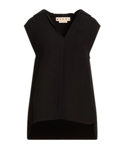 Marni Sleeveless V-neck Top