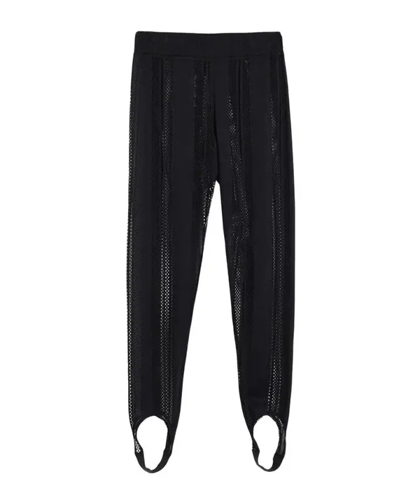 GANNI Perforated Stirrup Trousers