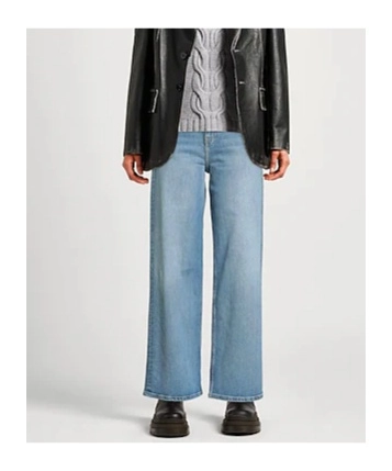 GANNI Wide Leg Jeans - Blue